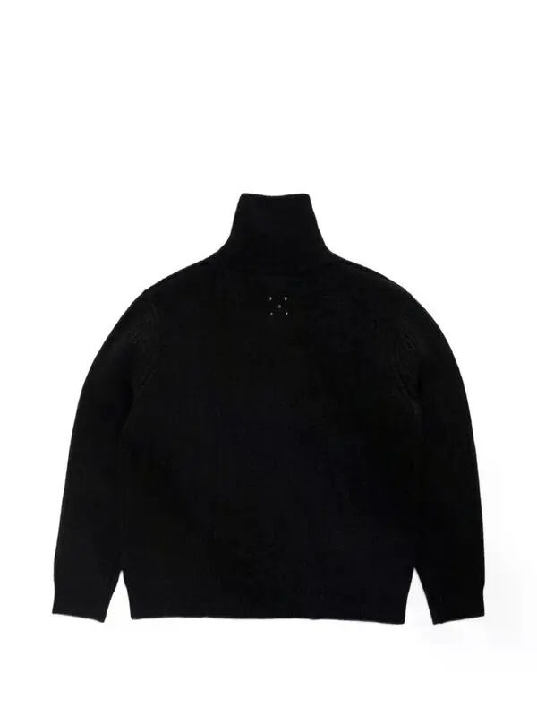 POP TRADING COMPANY Ribbed-knit Zip-up Sweater