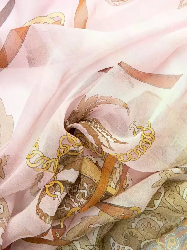 ELIZABETTA Alessandra Equestrian-print Scarf