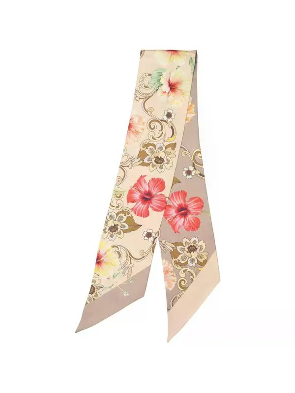ELIZABETTA Hawaii Bloom Silk Scarf