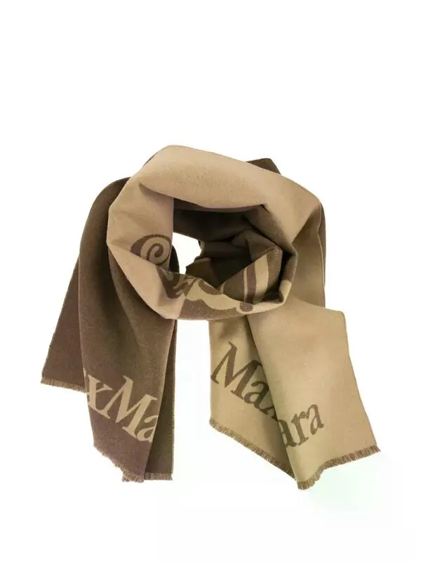 Max Mara Tenue Reversible Jacquard-logo Scarf