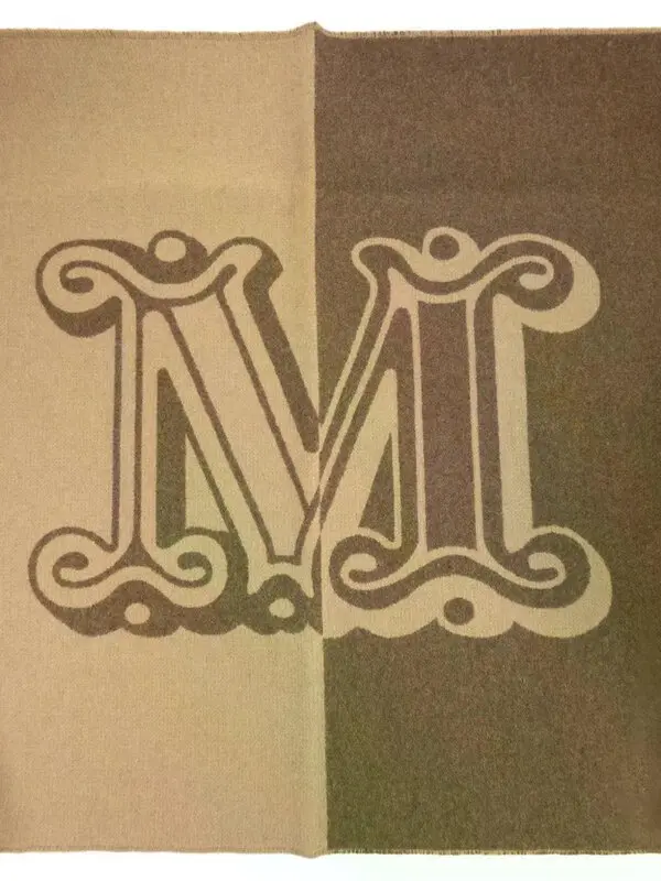 Max Mara Tenue Reversible Jacquard-logo Scarf