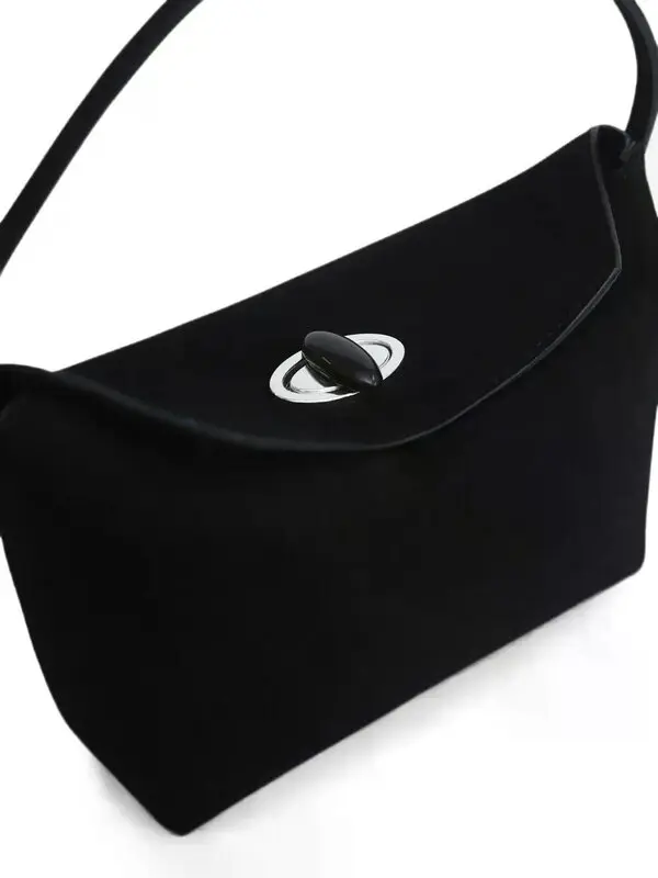 Christopher Esber Mini Turnlock Suede Tote Bag