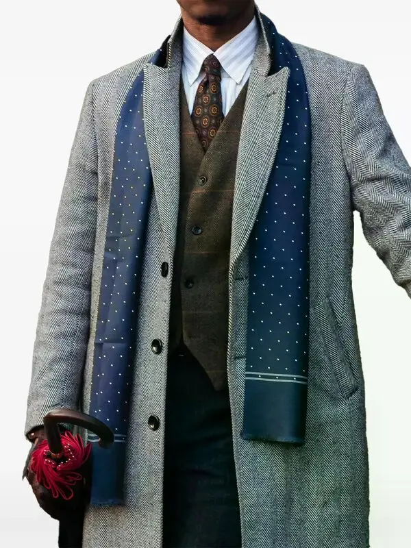 ELIZABETTA Polka-dot Silk Scarf