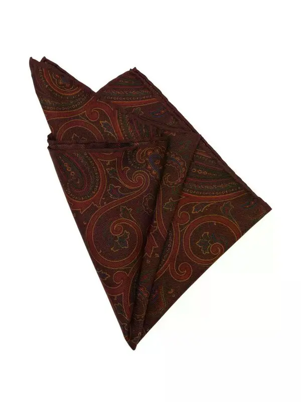 ELIZABETTA Positano Paisley-print Pocket Square