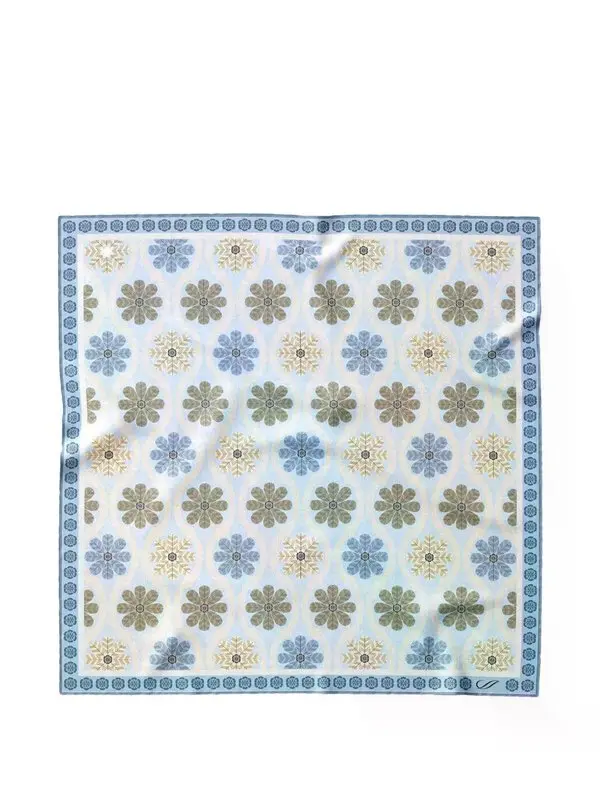 ELIZABETTA Gargano Floral-print Pocket Square