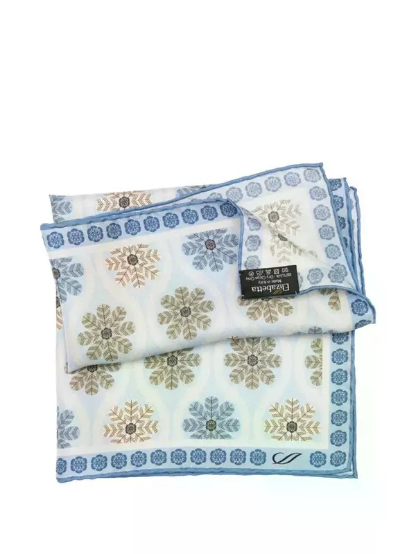 ELIZABETTA Gargano Floral-print Pocket Square