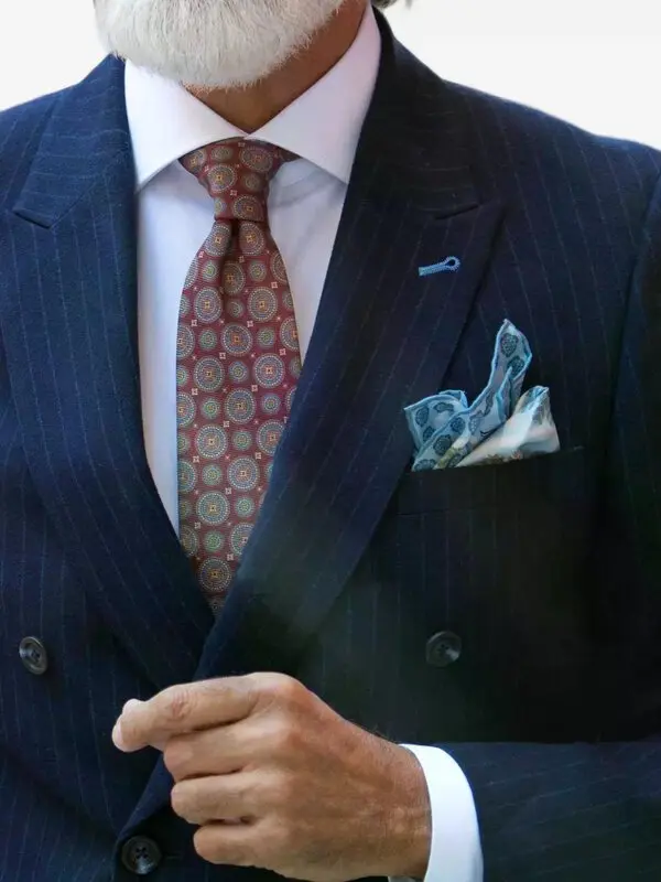 ELIZABETTA Gargano Floral-print Pocket Square