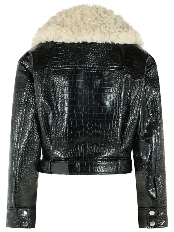 Sportmax Armonioso' Patent Leather Nail Jacket