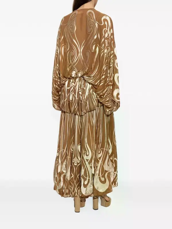 Zimmermann Momentum Patterned Silk Maxi Dress