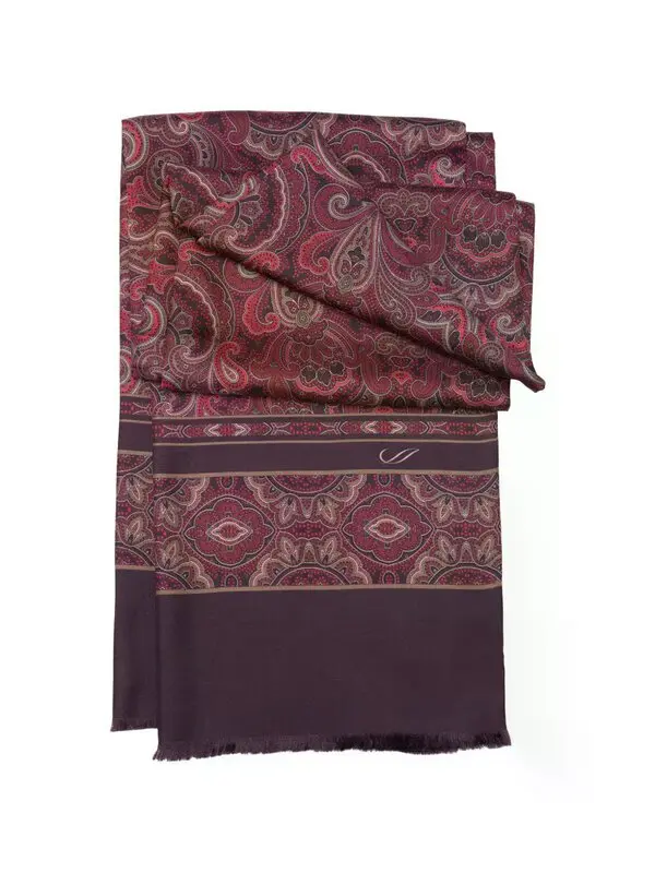 ELIZABETTA Ferrara Paisley-print Scarf - Red