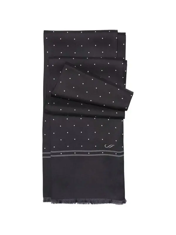 ELIZABETTA Savona Polka-dot Silk Scarf