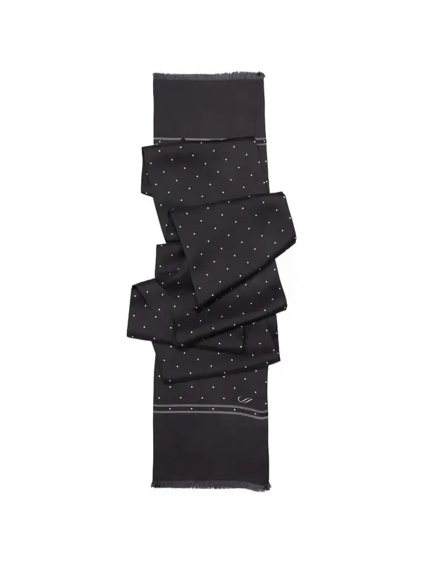 ELIZABETTA Savona Polka-dot Silk Scarf