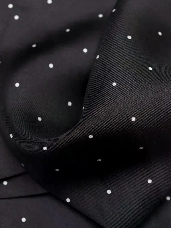 ELIZABETTA Savona Polka-dot Silk Scarf