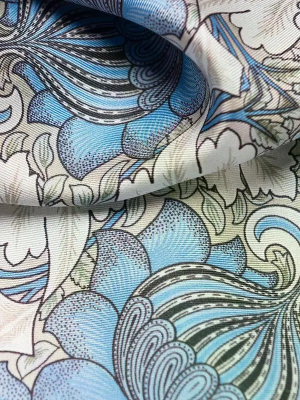 ELIZABETTA Londra Floral-print Silk Pocket Square - Neutrals