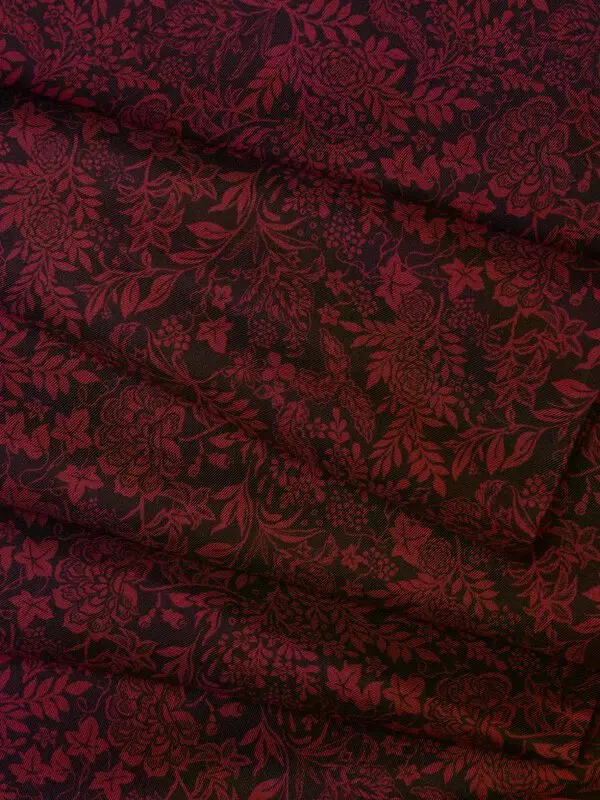 ELIZABETTA Rapallo Botanical-motif Scarf