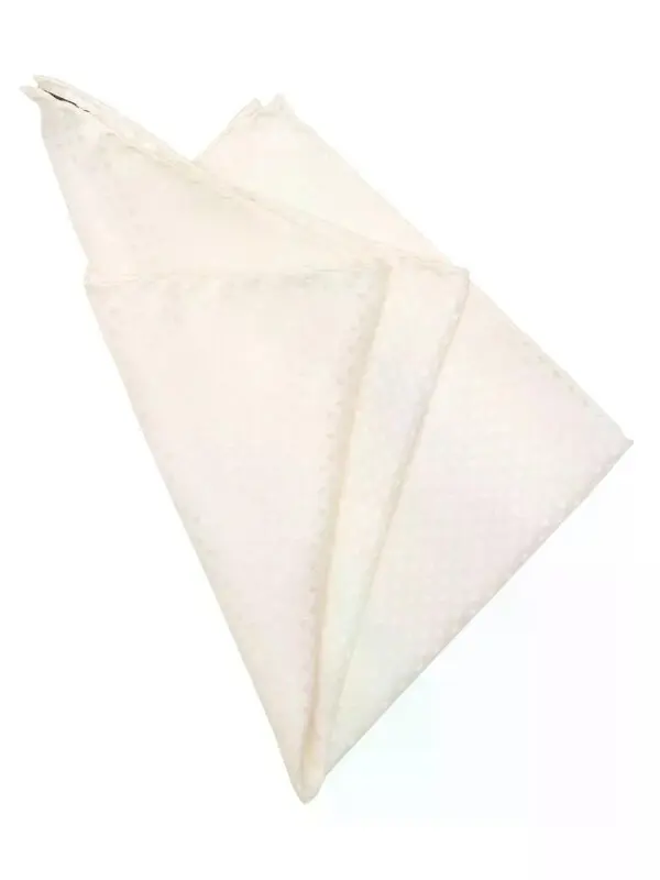 ELIZABETTA Corelli Silk Pocket Square - Neutrals
