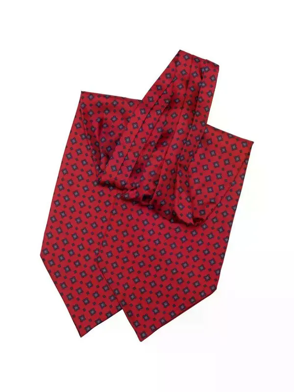 ELIZABETTA Corbara Medallion-print Ascot Cravat Tie