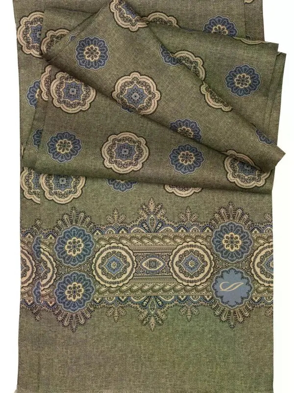 ELIZABETTA Medallion-print Tubular Scarf