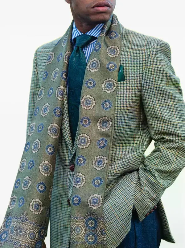 ELIZABETTA Medallion-print Tubular Scarf