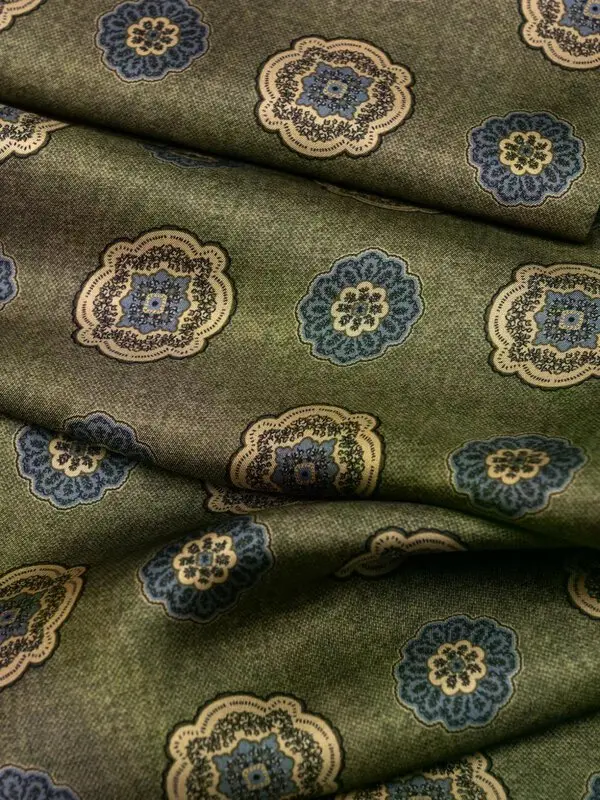 ELIZABETTA Medallion-print Tubular Scarf