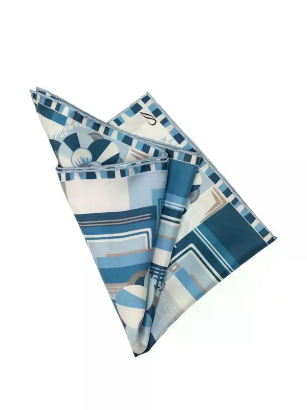 ELIZABETTA Piero Pocket Square - Blue