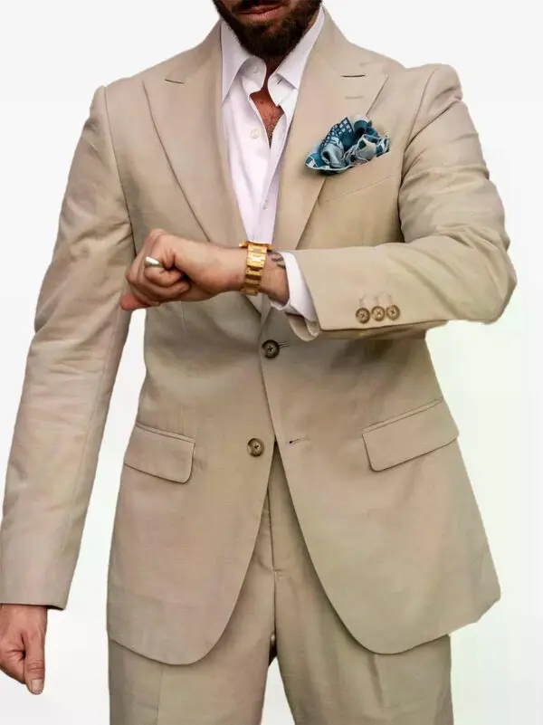 ELIZABETTA Piero Pocket Square - Blue