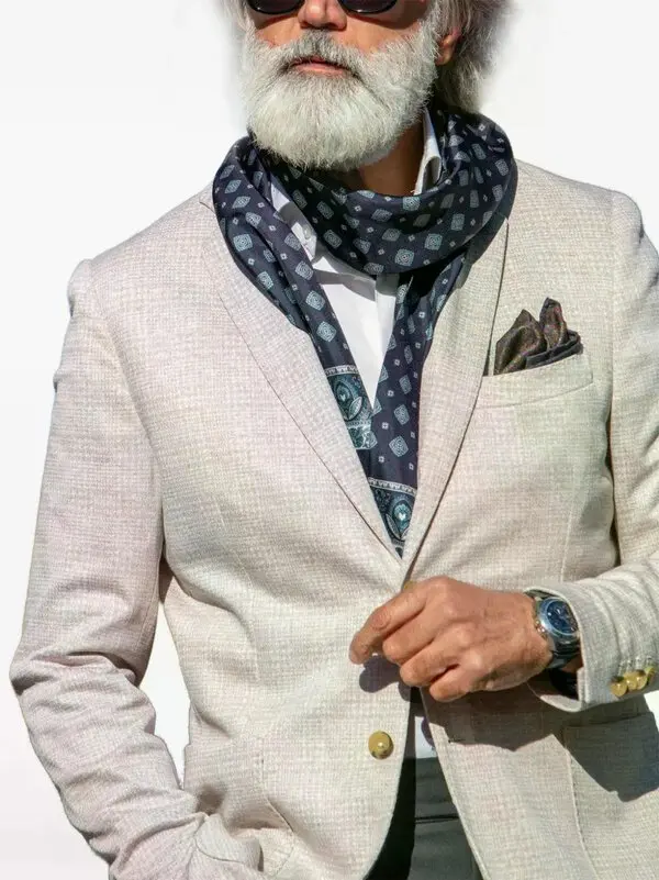 ELIZABETTA Ancona Scarf - Blue