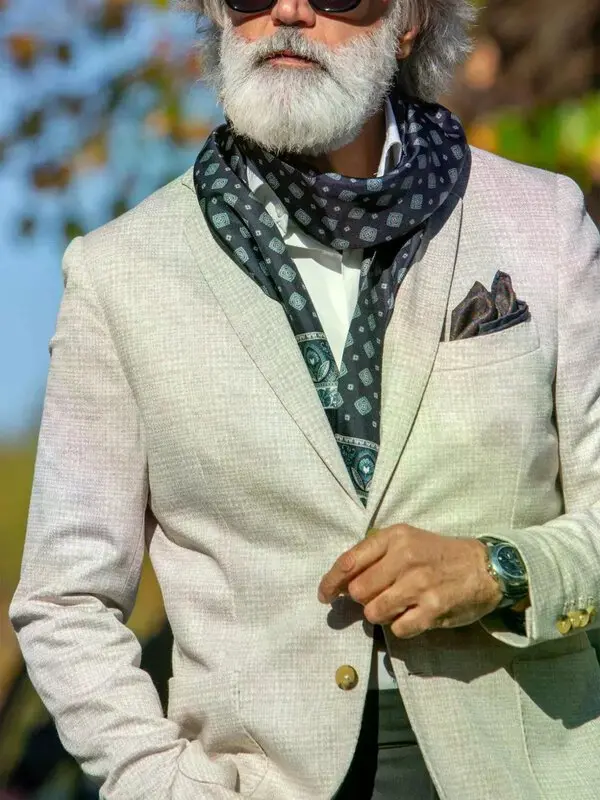 ELIZABETTA Ancona Scarf - Blue