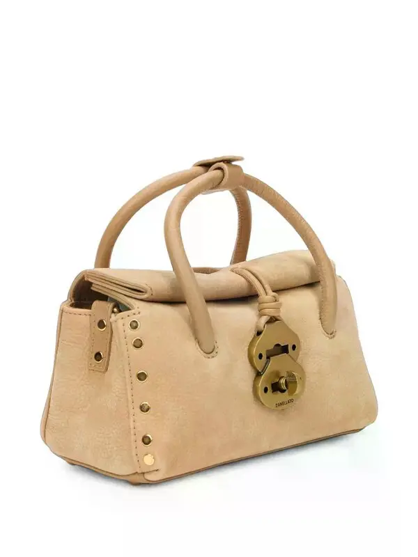 ZANELLATO Dotta Stud-embellished Tote Bag - Neutrals