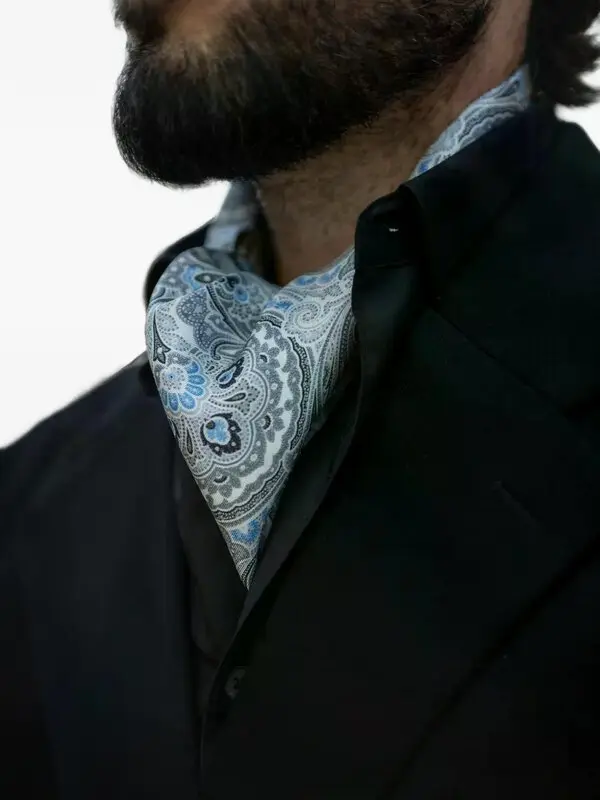 ELIZABETTA Latino Paisley-print Silk Cravat Tie
