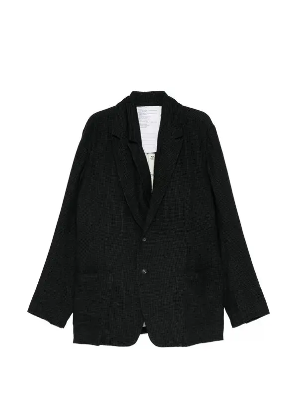NUDE:MASAHIKO MARUYAMA Houndstooth-pattern Layered Blazer