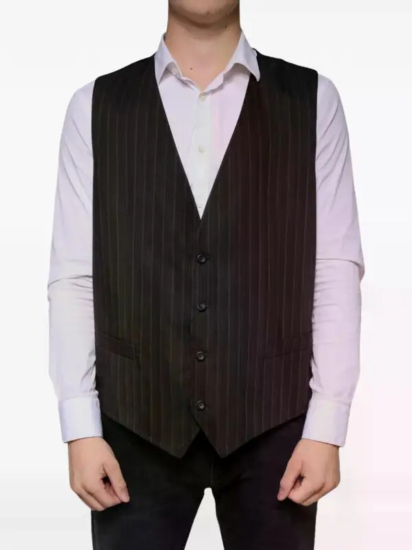 Dolce & Gabbana Pinstripe-print Waistcoat