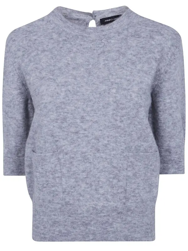 ANNECLAIRE Sweater Round Neck With Pockets