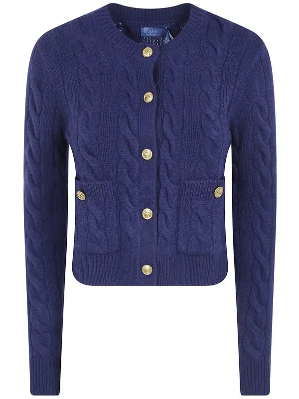 Polo Ralph Lauren Cardigan Sweater Hunter Navy - Blue