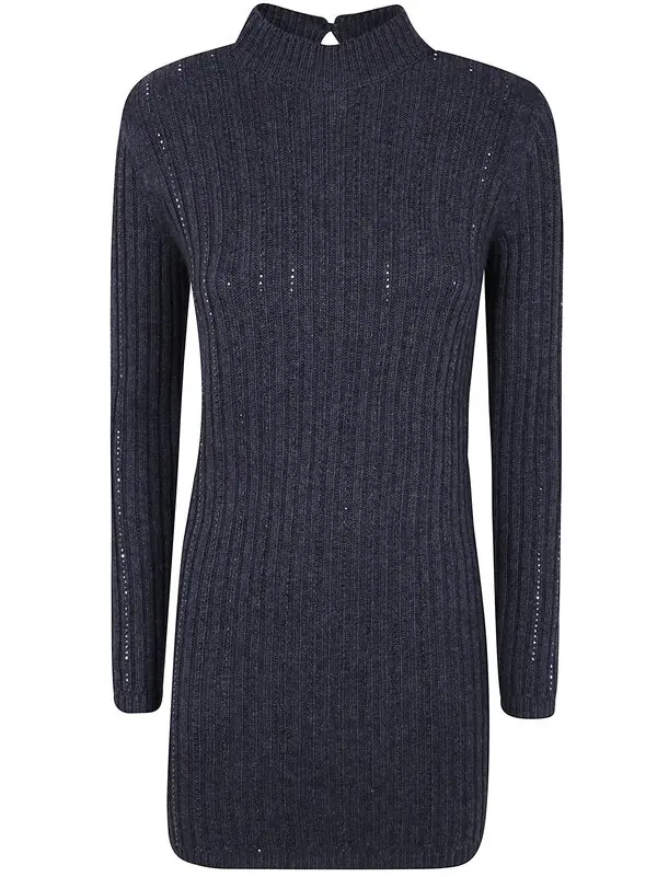 TWINSET Mini Dress Long Sleeved Long Sleeved Mini Dress