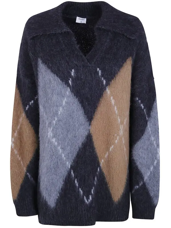 Filippa K Sweater Alpaca Check Alpaca Check Sweater