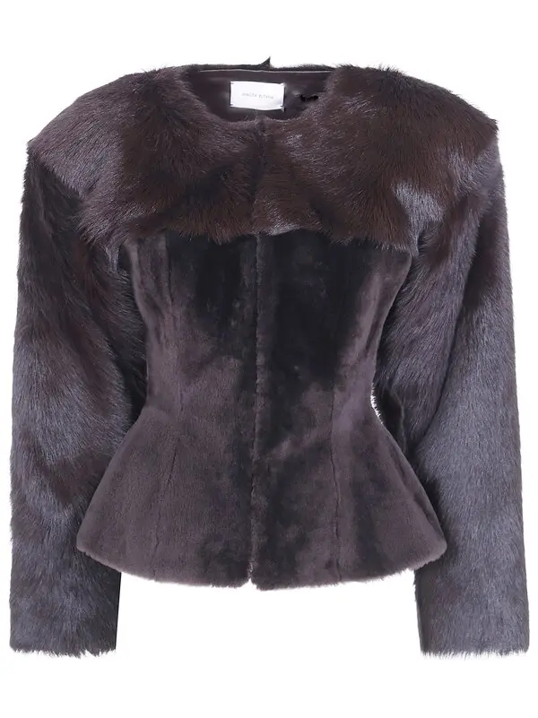 Magda Butrym Leather Fur Jacket "182926