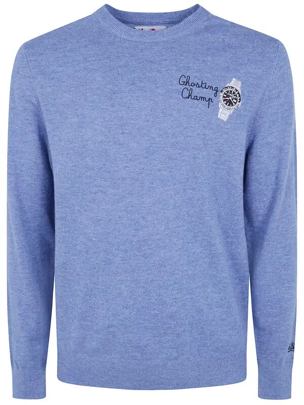 MC2 SAINT BARTH Crew Neck Sweater "heron Light Embry