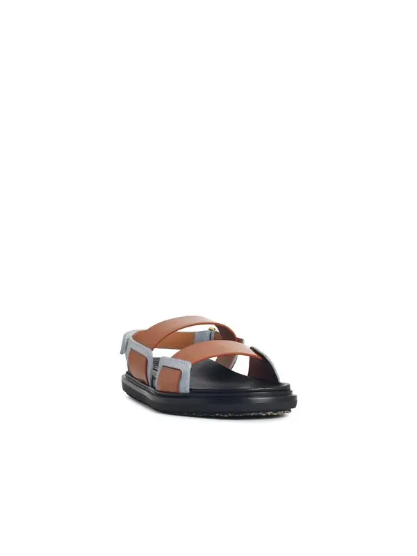 Marni Fussbett' Light Leather Sandals