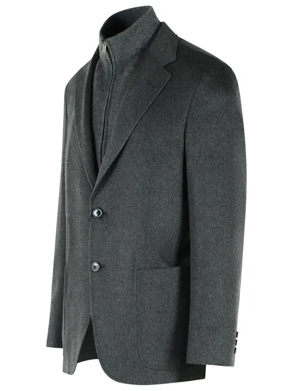 Zegna Oasi Beaver' Grey Cashmere Jacket