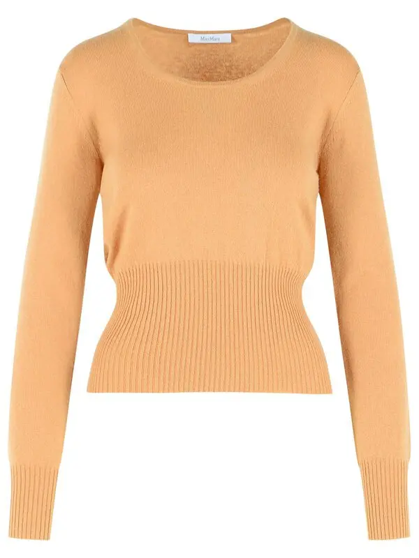 Max Mara Vetta' Wool And Cashmere Yarn Sweater - Brown