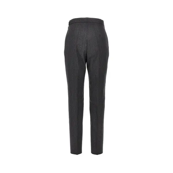 JIL SANDER Pinstriped Wool Tailored Pants