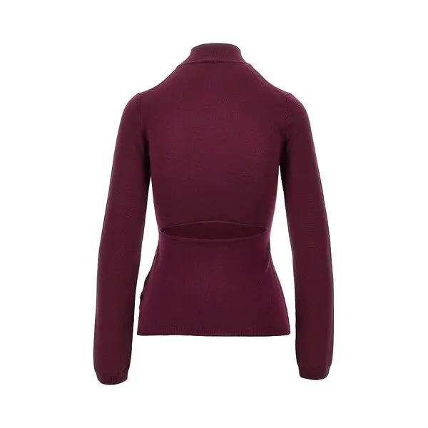 JIL SANDER Wool Sweater With Back Slash