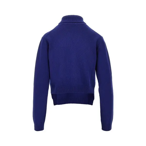 JIL SANDER Split Collar Wool Sweater