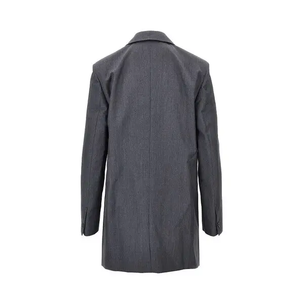JIL SANDER Fil-à-fil Wool Tailored Jacket