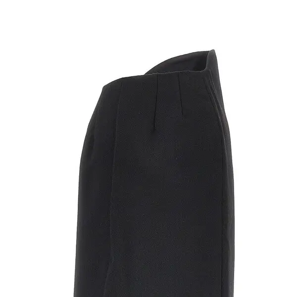 JIL SANDER Sablé Wool Midi Skirt