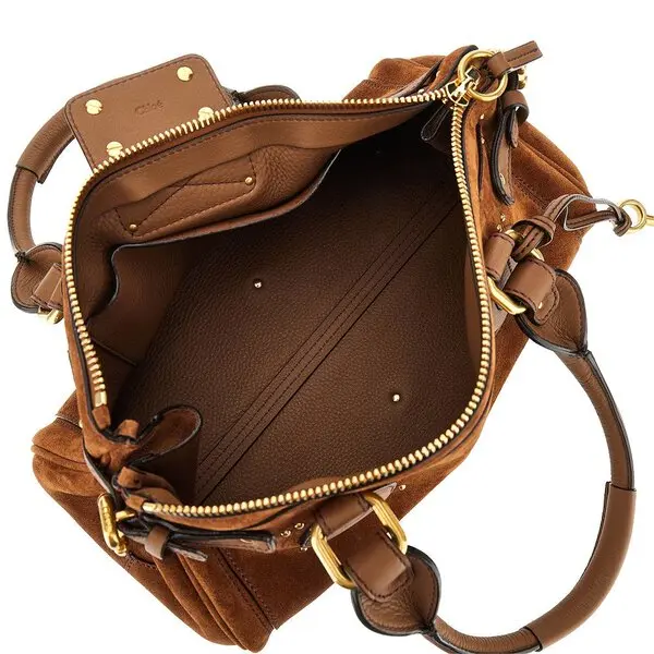Chloé Suede Leather 'paddington' Bag - Brown