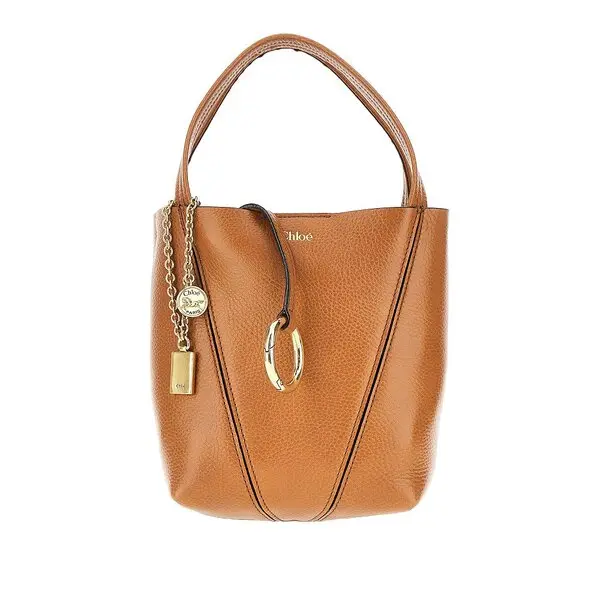 Chloé Grained Leather Small 'spin' Bag
