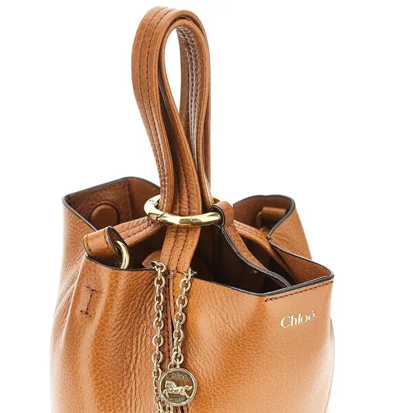 Chloé Grained Leather Small 'spin' Bag