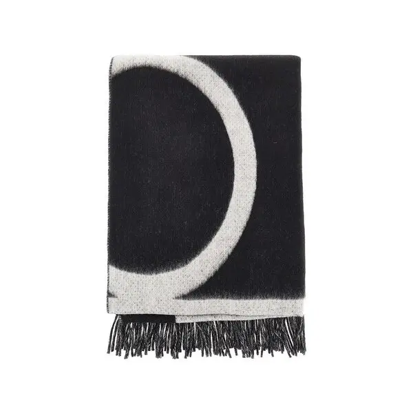 TOTEME Brushed Wool Monogram Scarf